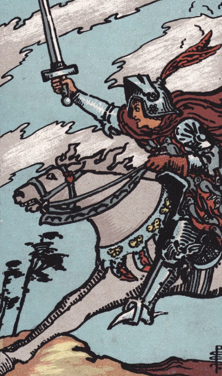 Tarotkaart Ridder van Zwaarden - Betekenis tarotkaarten van de Kleine ...